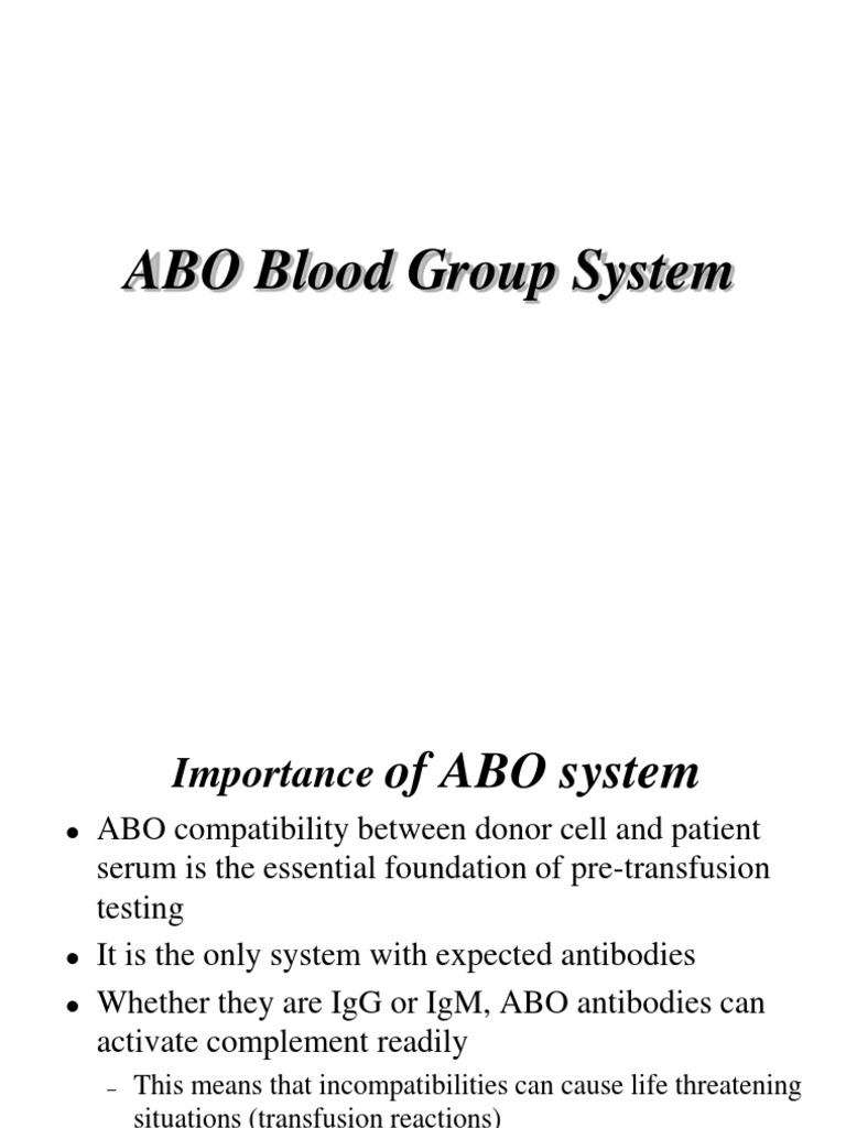 ABO Blood Group | PDF | Blood Type | Tissue (Biology)