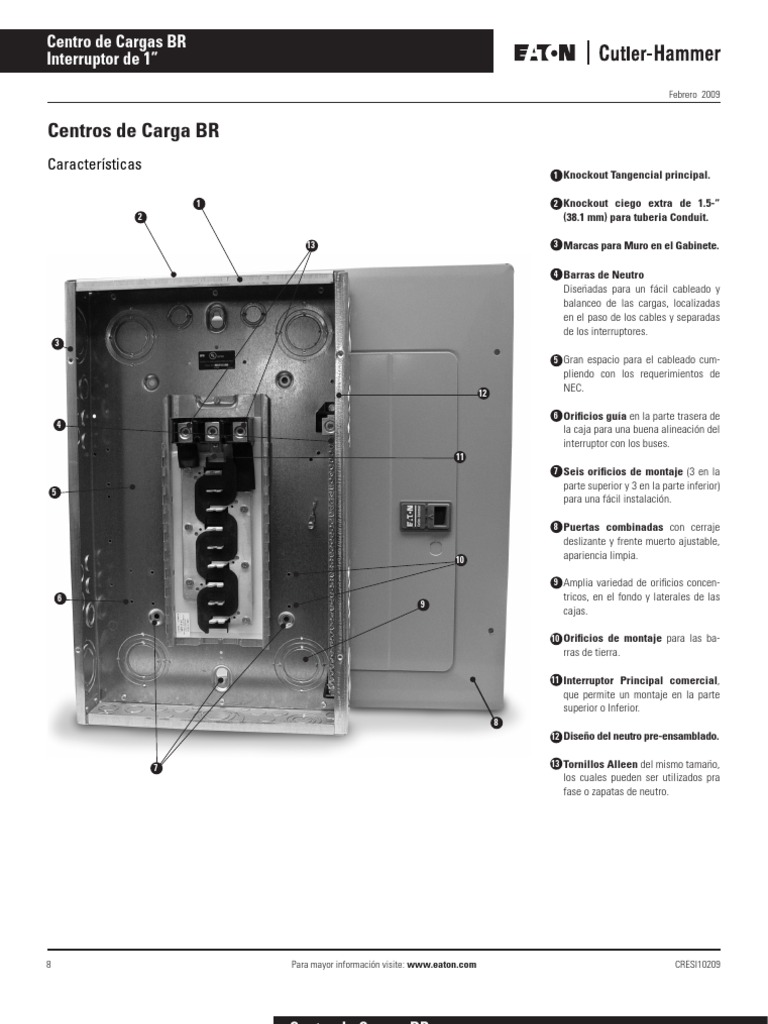 Centros de Carga BR | PDF | Electricidad | Ingenieria Eléctrica