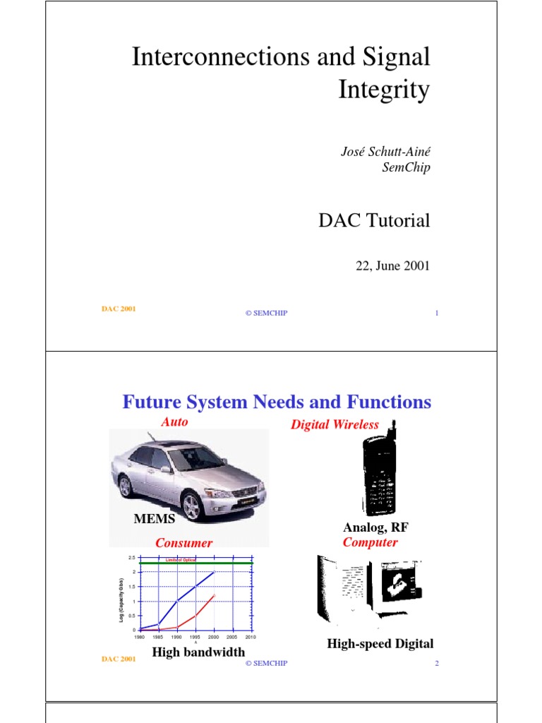 Interconnections And Signal Integrity Dac Tutorial Pdf