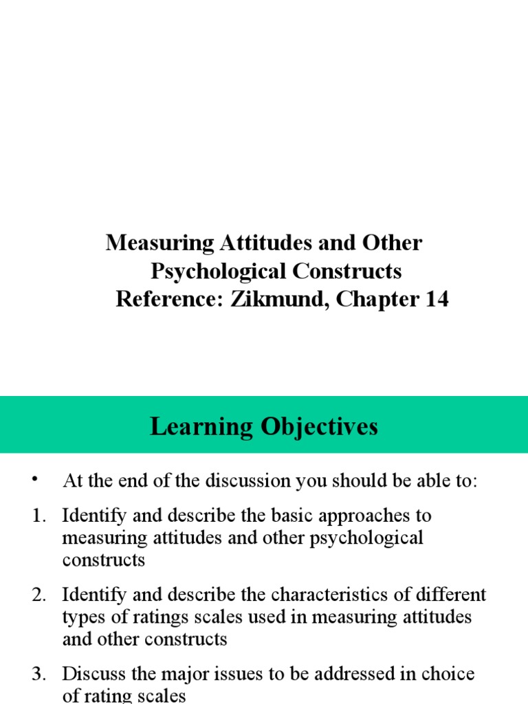 14 Attitude Measurement | PDF | Level Of Measurement | Likert Scale