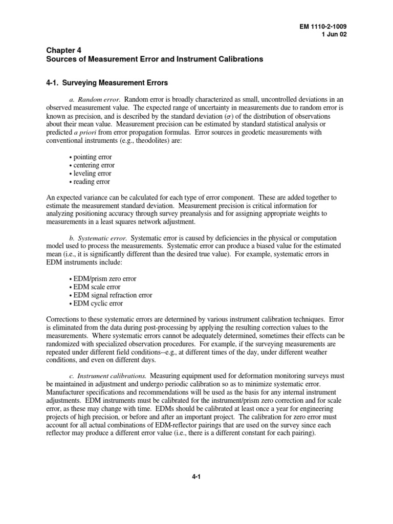 Error Edm | PDF | Surveying | Observational Error
