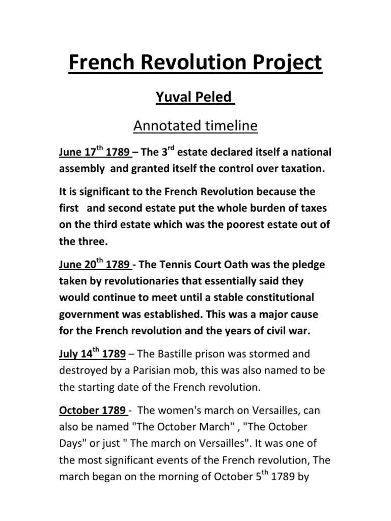 French Revolution Project | French Revolution | Napoleon