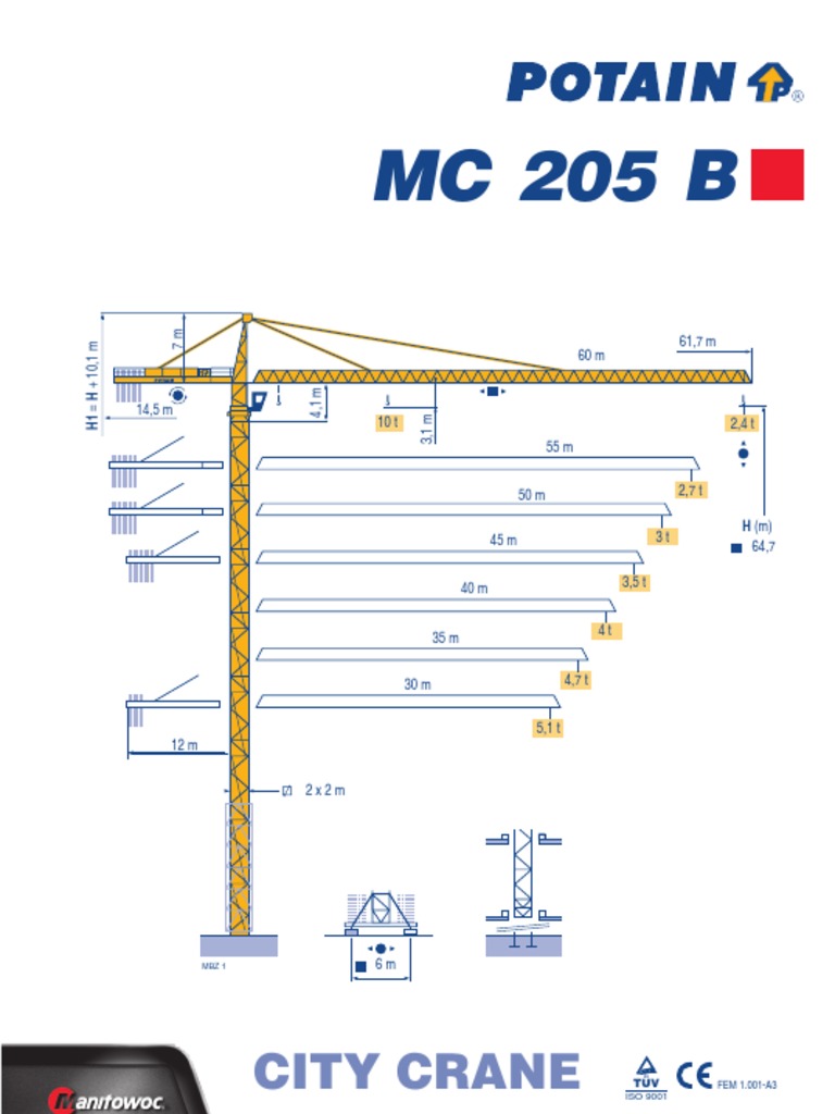 mc205B PDF | PDF | Crane (Machine) | Construction Equipment