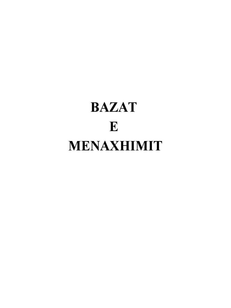 BAZAT e Menaxhimit Ushtrime | PDF