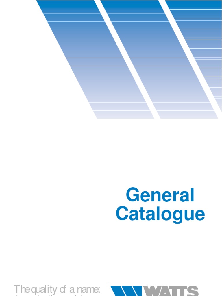 Watts General Catalogue | PDF | Thermostat | Valve