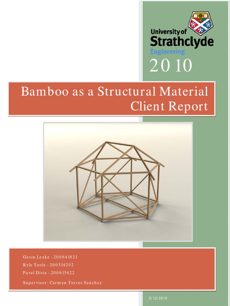 Bamboo Housing Solutions in India | PDF | Strength Of Materials | Young ...