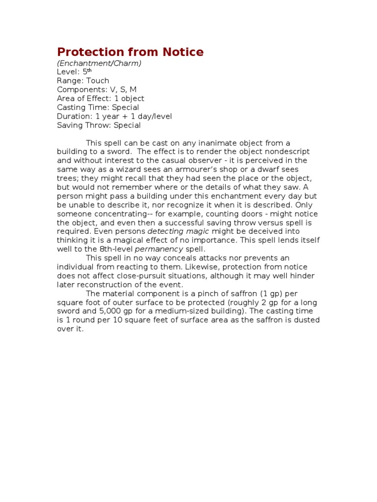 Protection From Notice | PDF | Law