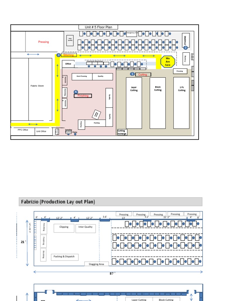 Garment Factory Floor Plan Layout | PDF | Home & Garden