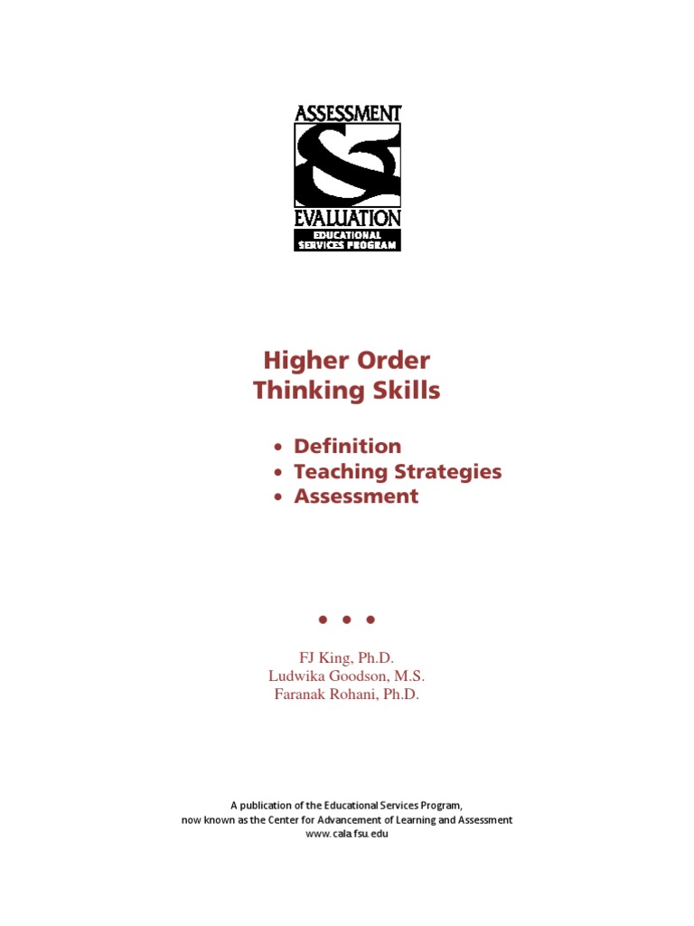 Higher Order Thinking Skills | PDF | Critical Thinking | Creativity