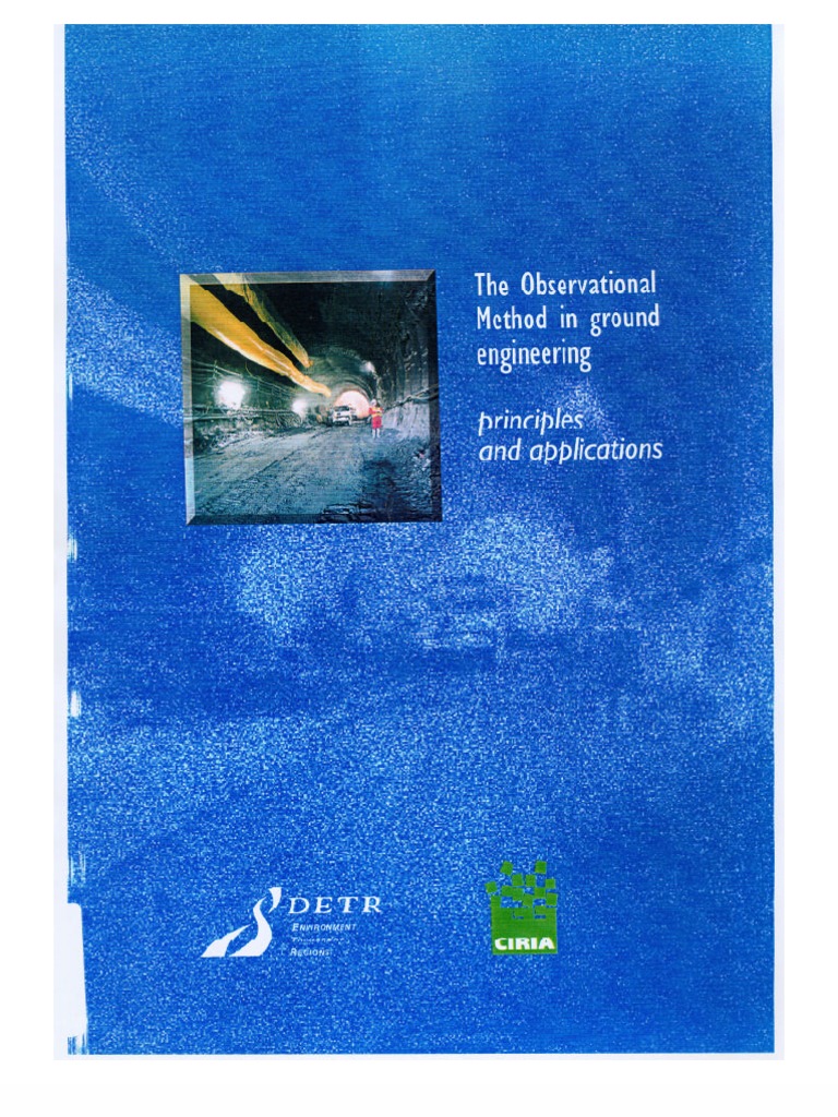 01-The Observational Method in Ground Engineering | PDF