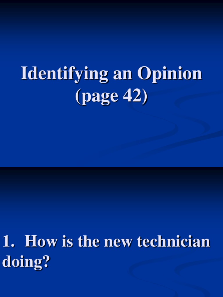 Identifying An Opinion (Page 42) | PDF | Career & Growth | Foreign ...