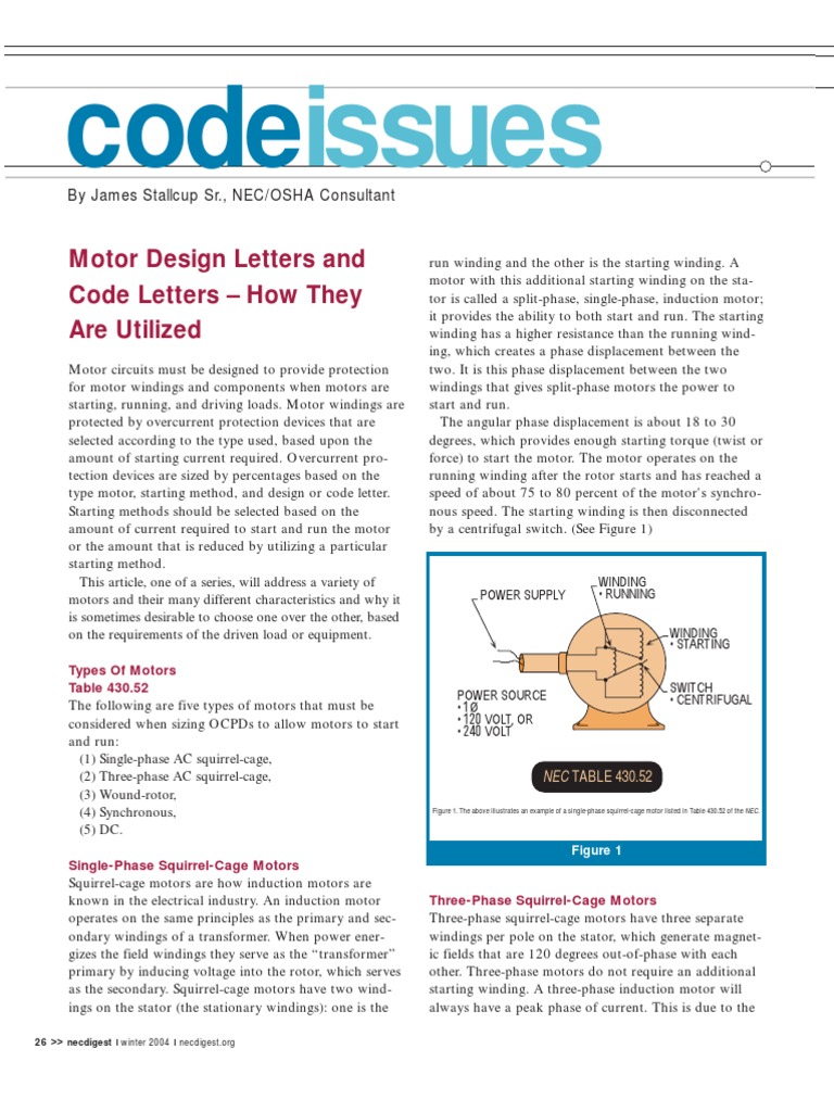 Nema Design Code For Motors | PDF | Science & Mathematics | Technology ...