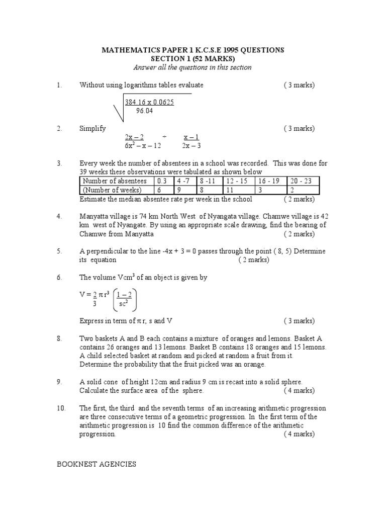 Mathematics Past Paper Questions | PDF | Triangle | Circle