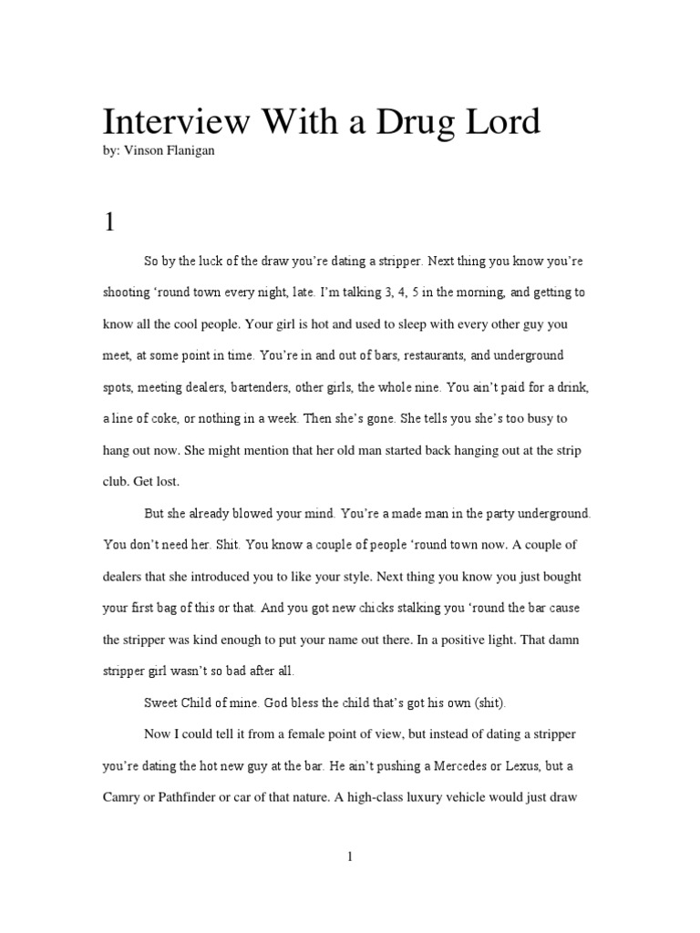 Interview With A Drug Lord | Download Free PDF | Cocaine | Nature