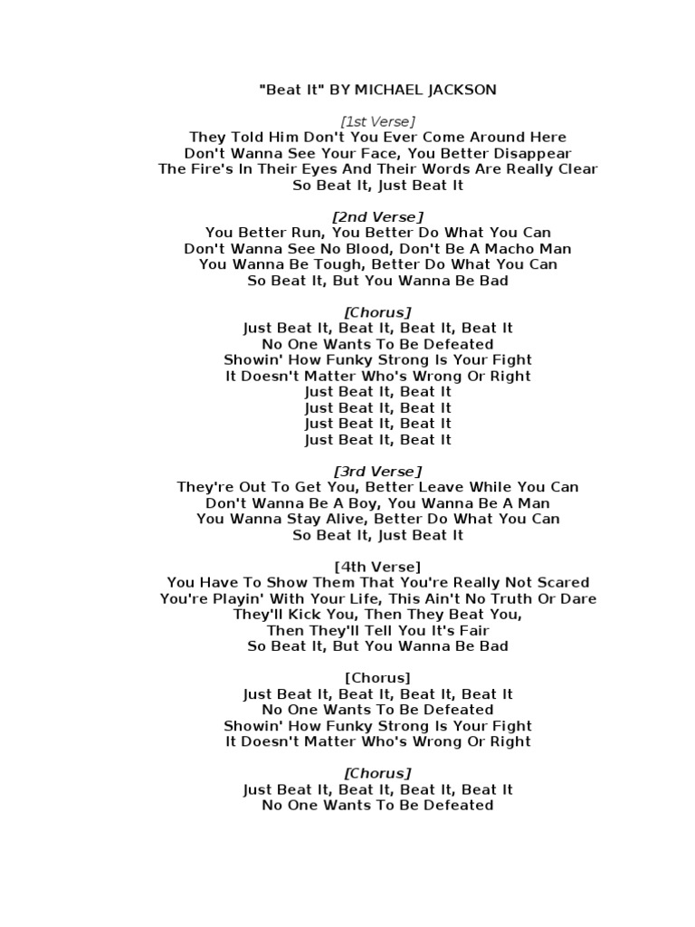 Lyrics | PDF | Song Structure | Songs