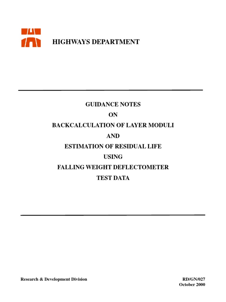 Backcalculation of Pave Layer Moduli | Download Free PDF | Road Surface ...