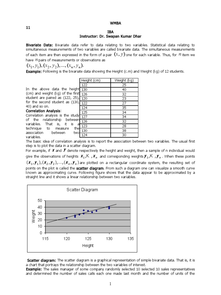 Correlation and Regression | PDF | Scatter Plot | Correlation And ...