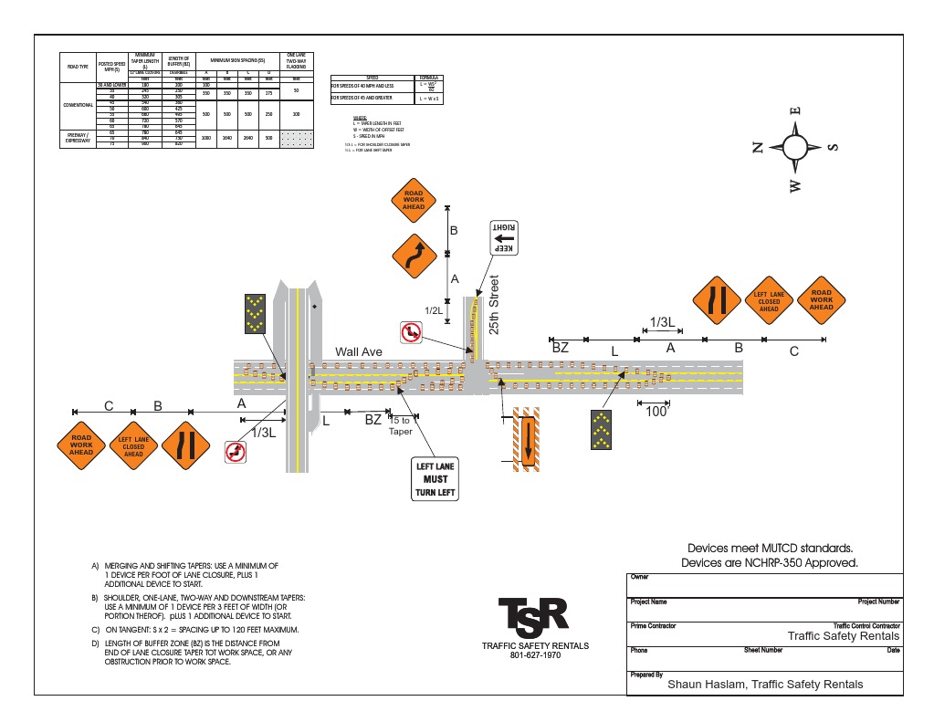Traffic Control Plan Guidelines | PDF