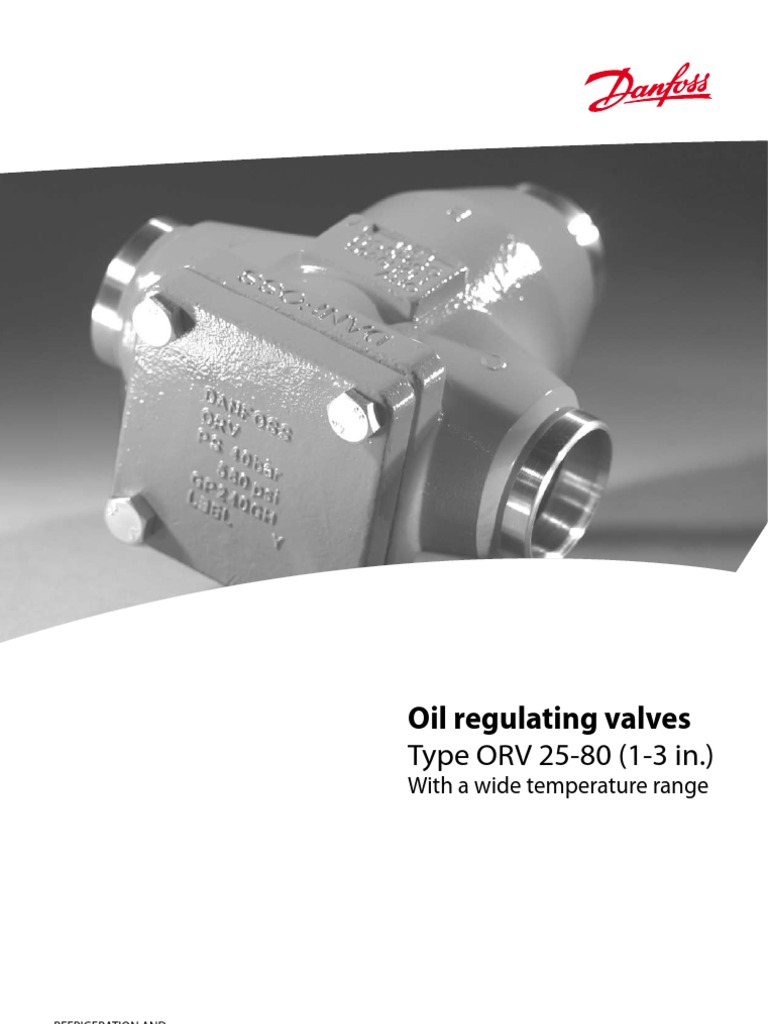 Oil Regulating Valves: Type ORV 25-80 (1-3 In.) | PDF | Valve | Pressure