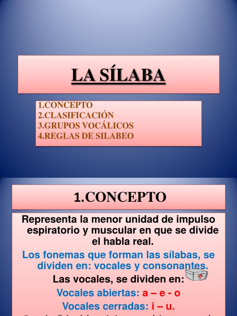 La Silaba | Descargar gratis PDF | Sílaba | Vocal