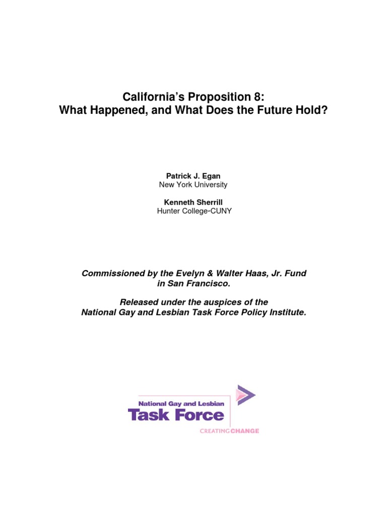 California's Proposition 8: What Happened, and What Does The Future ...