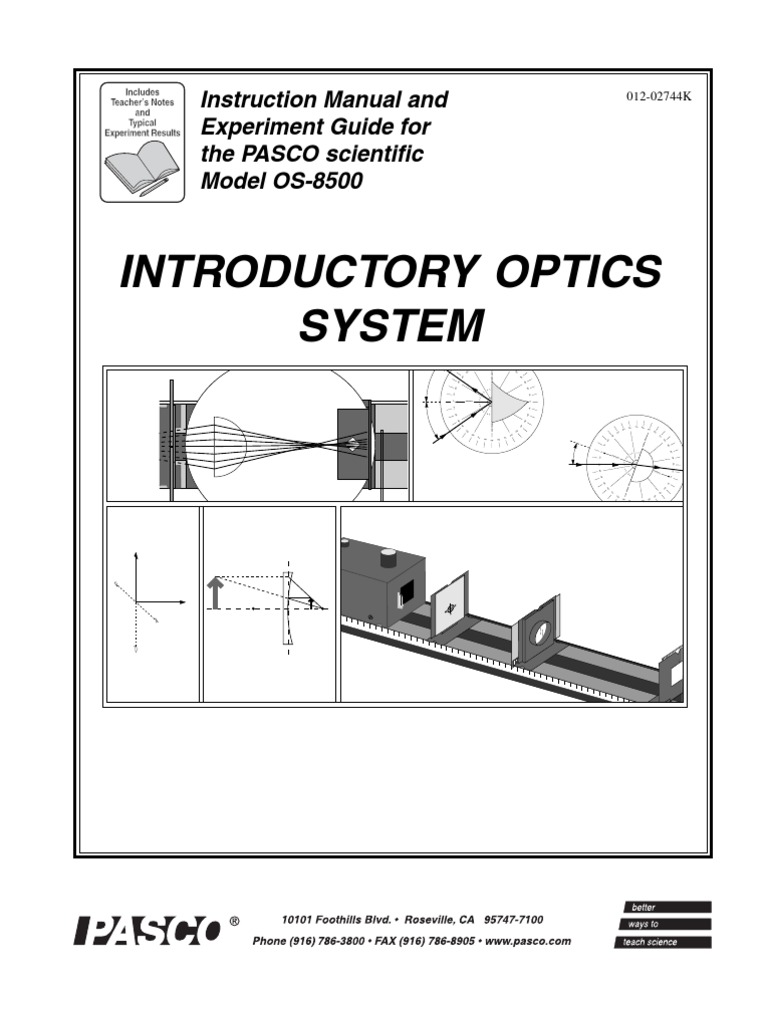 Introductory Optics System: Instruction Manual and Experiment Guide For The PASCO Scientific ...