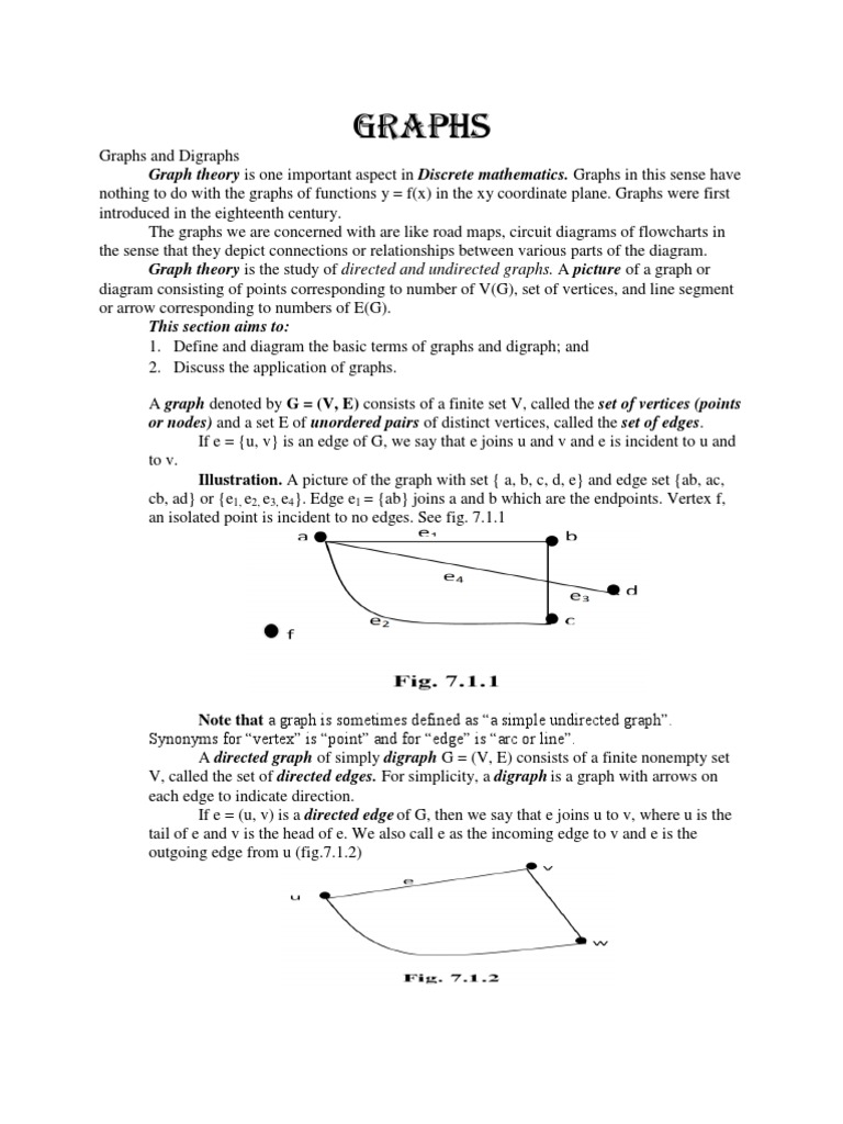 Set Theory Graphs | PDF | Vertex (Graph Theory) | Graph Theory