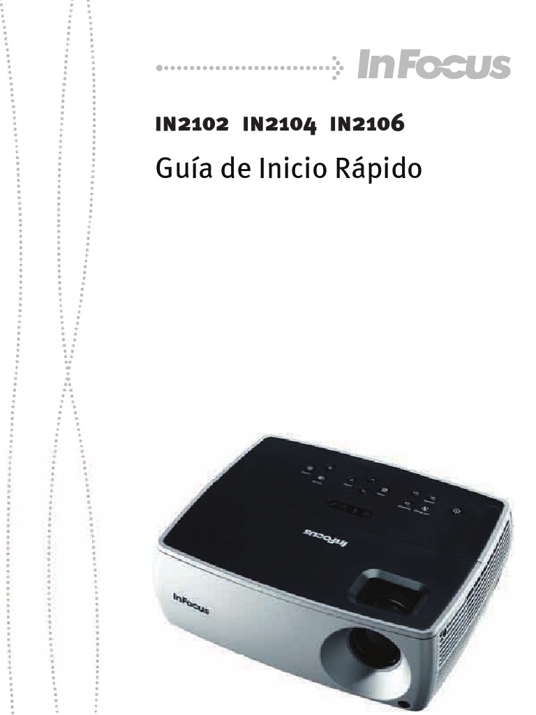 InFocus IN2102 IN2104 IN2106 QuickStartGuide Es | PDF | USB | Control remoto