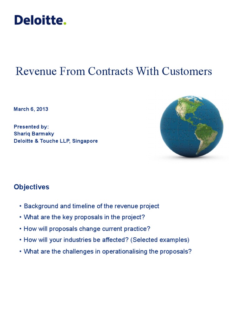 Revenue From Contracts With Customers | PDF | International Financial ...