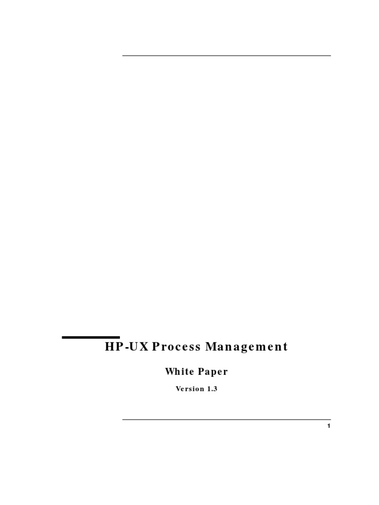 Hp-Ux 10 X Process Management | PDF | Thread (Computing) | Scheduling (Computing)