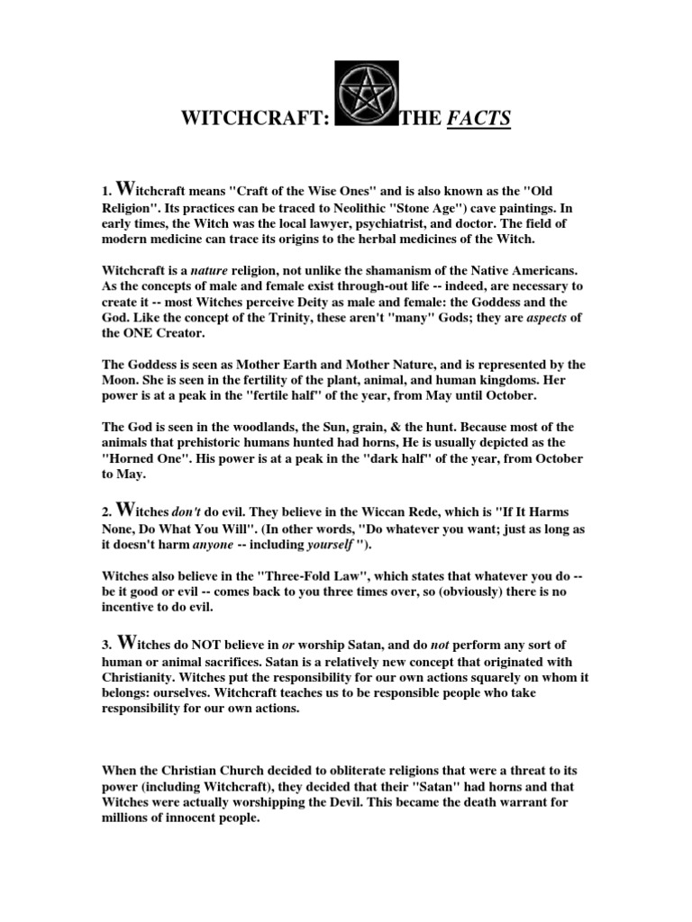 Witchcraft - The Facts | Download Free PDF | Satanism | Witchcraft