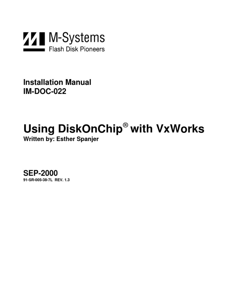 IM 022 VxWorks Rev1.3 PDF | PDF | Booting | File System