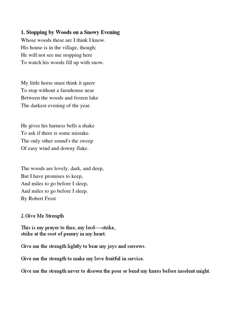 English Poem | PDF