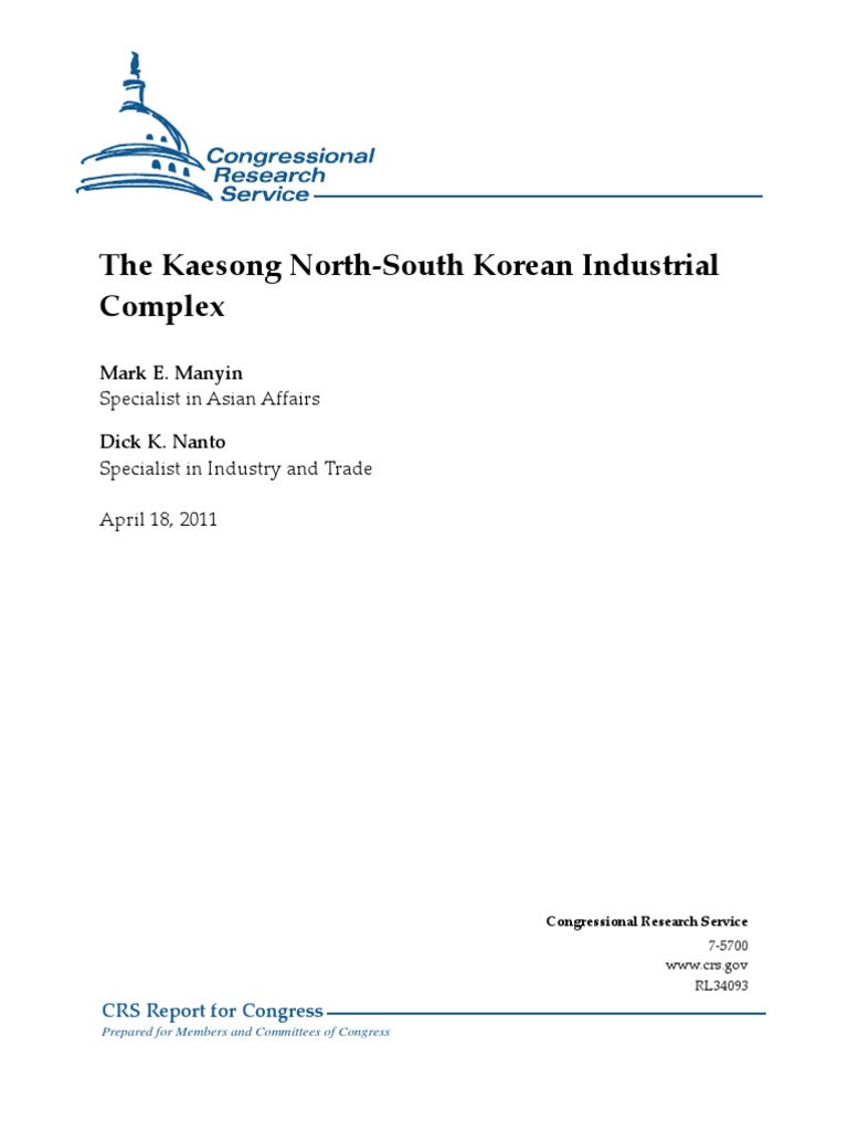 Overview of Kaesong Industrial Complex | PDF