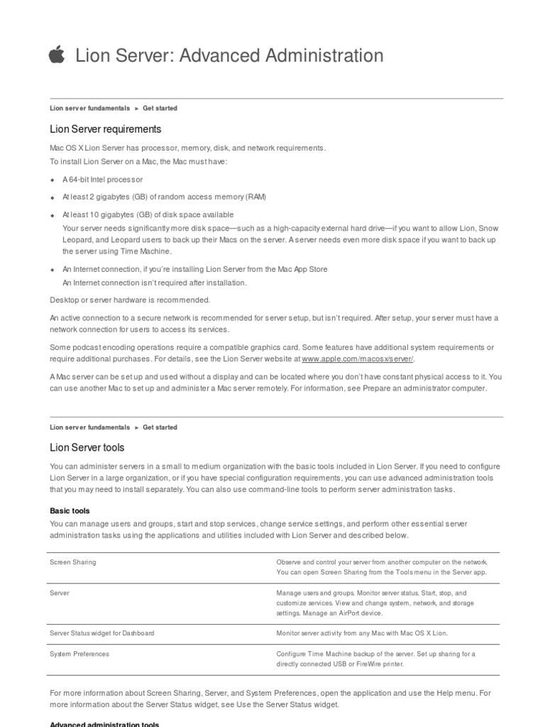 Lion Server - Advanced Administration | PDF | Radius | Domain Name System