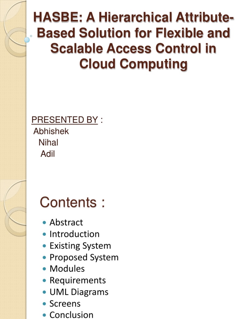 HASBE | PDF | Key (Cryptography) | Cloud Computing