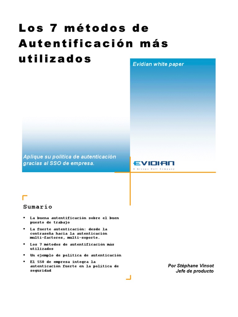WP Strongauth Es | PDF | Autenticación | Biometría