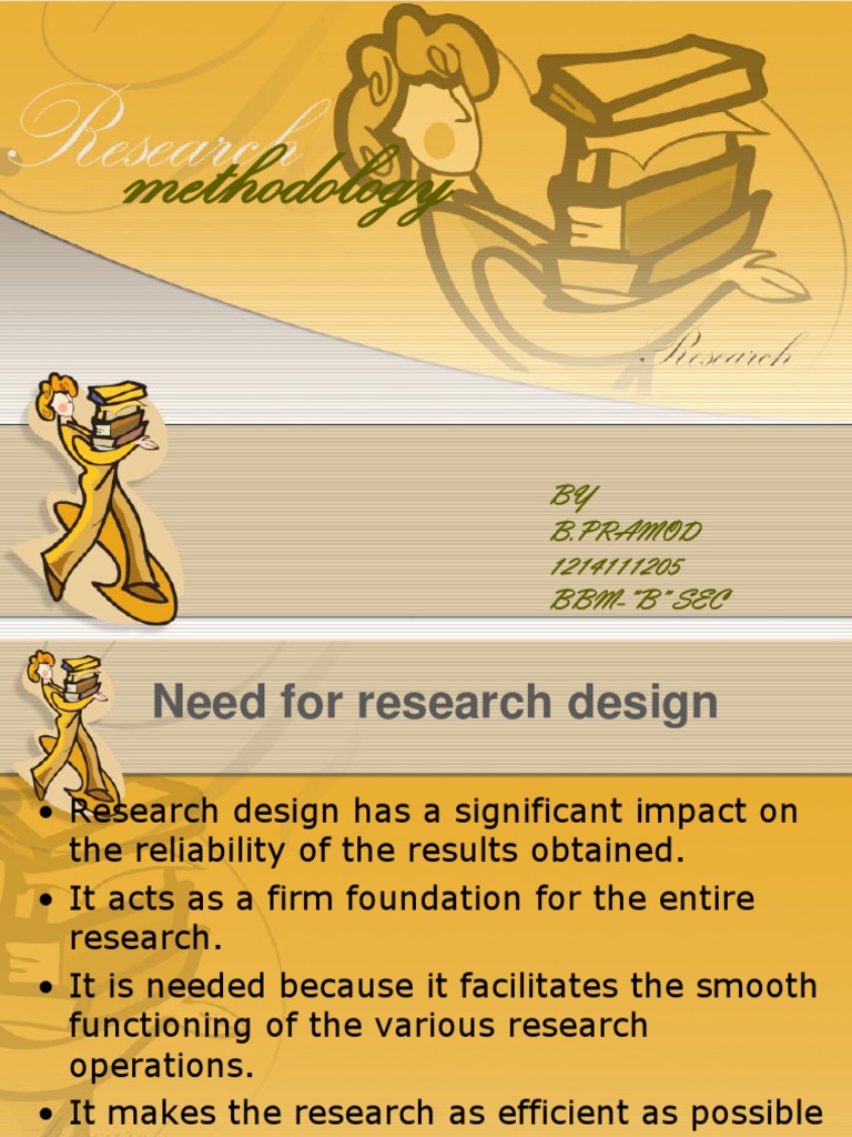 Need For Research Design | PDF | Data Analysis | Survey Methodology
