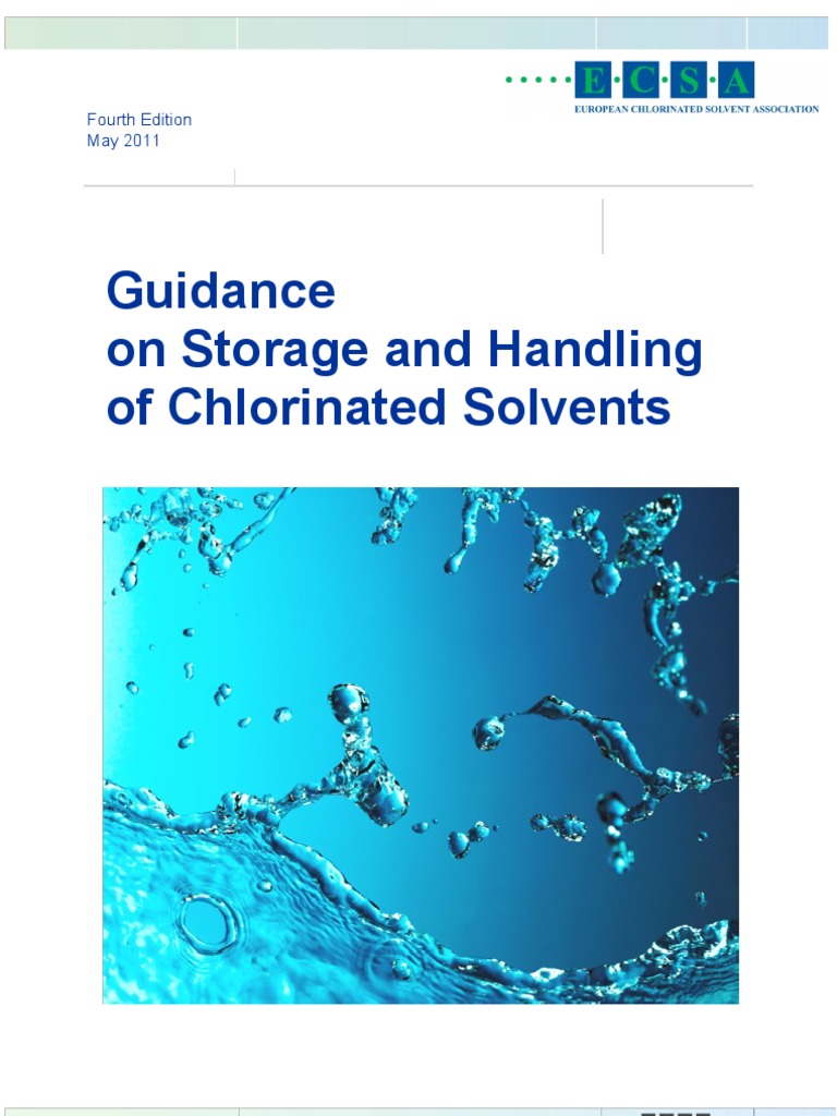 Storage and Handling of Chlorinated Solvents 4 | PDF | Pipe (Fluid ...