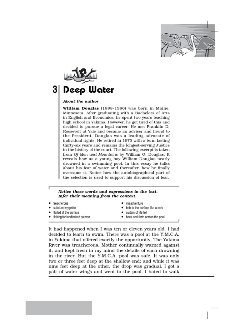 Deep Water | PDF | Swimming | Swimming Pool