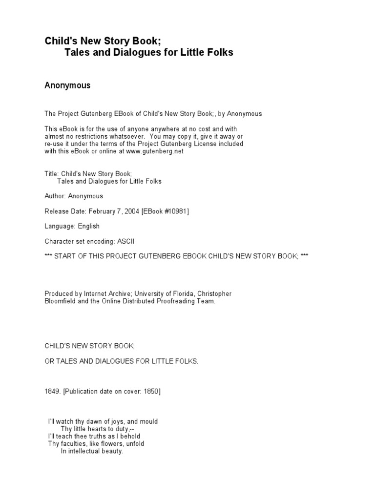 Classic Children's Stories Collection | PDF | Project Gutenberg | Copyright