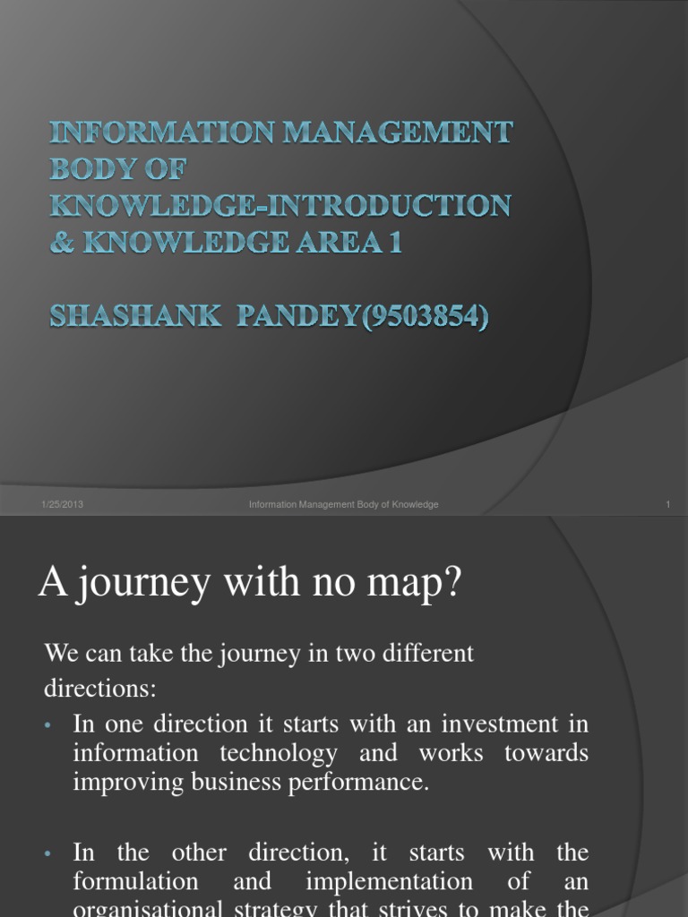 Information Management Book of Knowledge (IMBOK) | PDF | Information ...