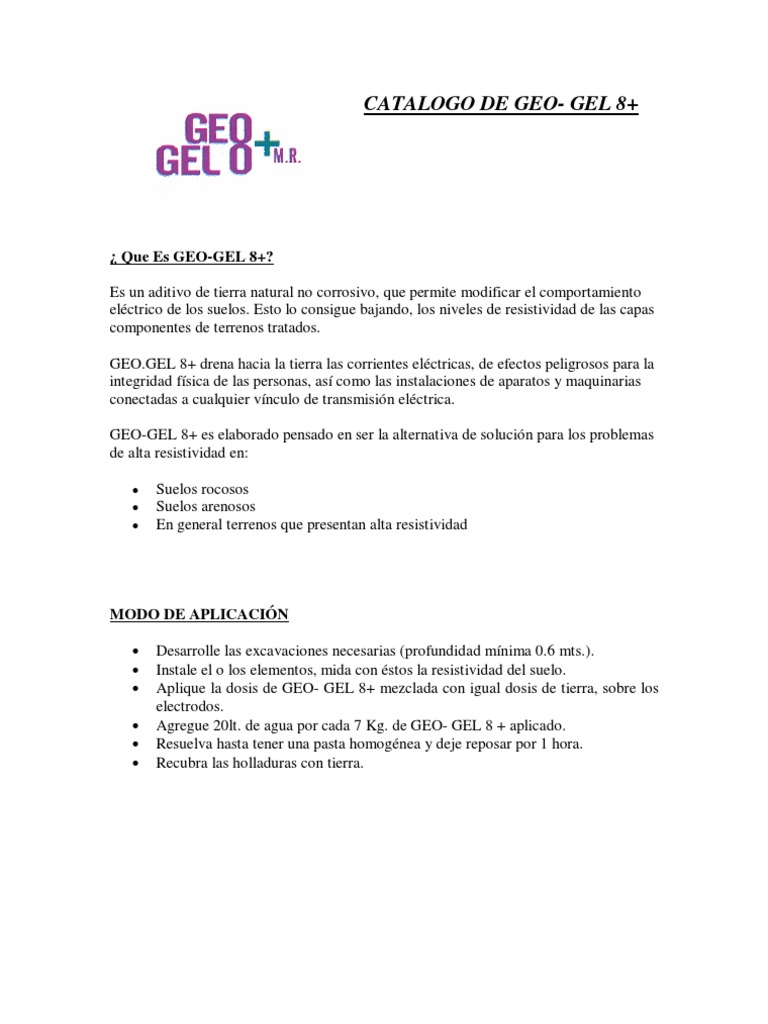 Geo Gel | PDF | Suelo | Cobre