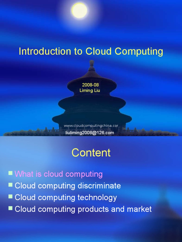 Introduction To Cloud Computing | PDF | Virtualization | Cloud Computing