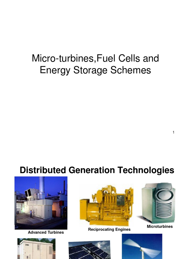 Microturbines Fuelcells | PDF