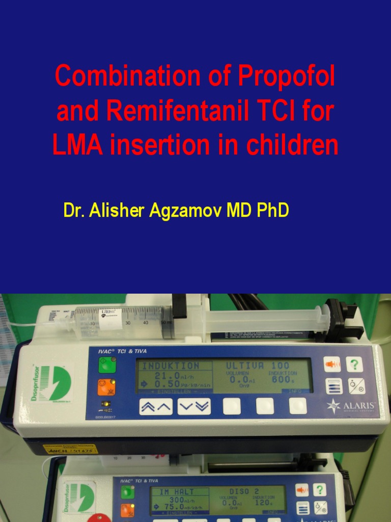 Combination of Propofol and Remifentanil TCI For LMA2012 | PDF | Drugs ...