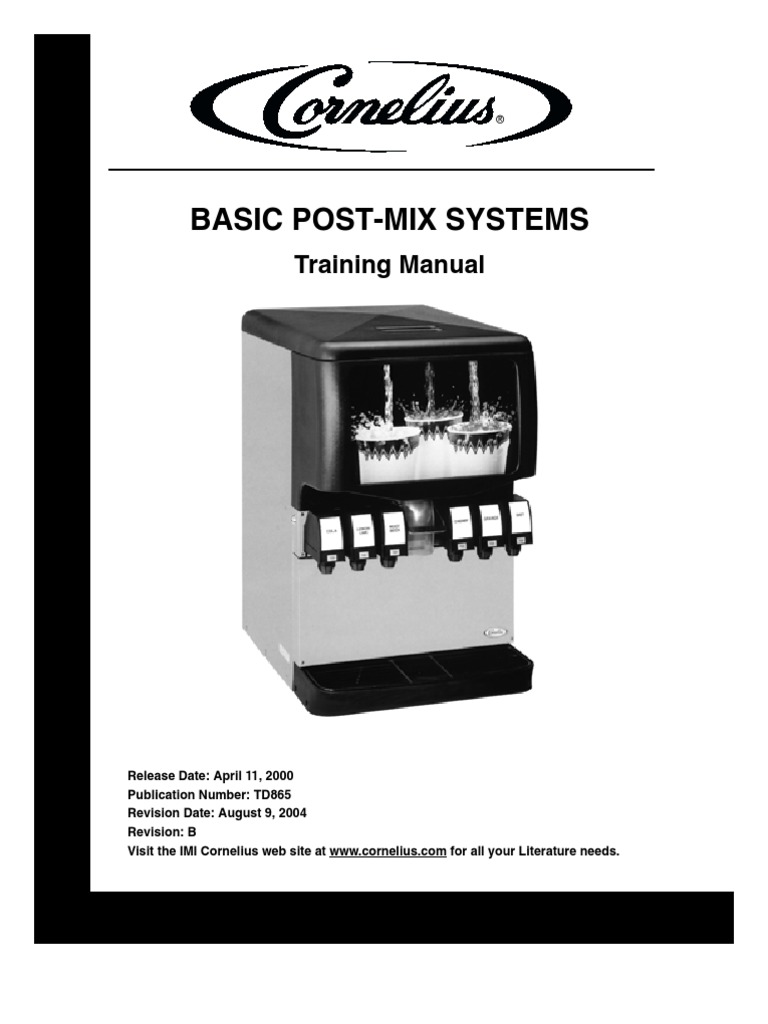 Manual de Una Maquina Pox-Mix | PDF | Carbon Dioxide | Valve
