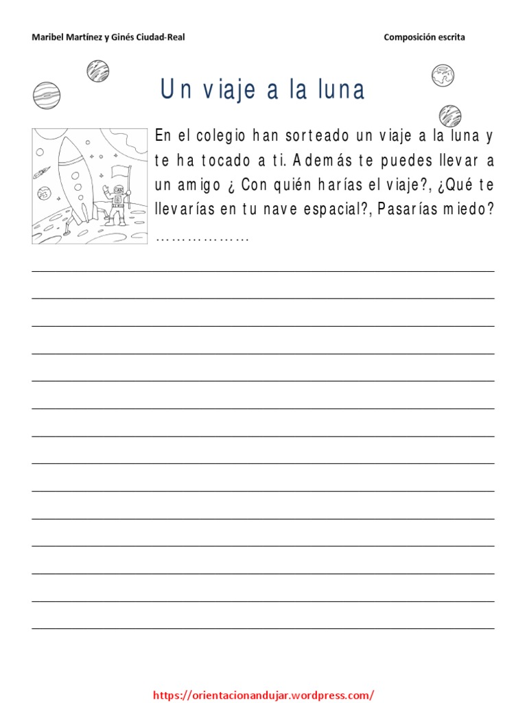 Un viaje a la luna: Actividades infantiles | PDF | Libros para adolescentes