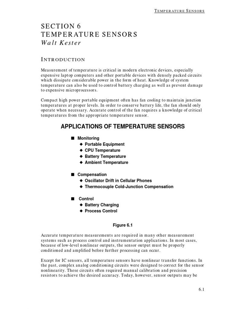 Understanding Temperature Sensors: A Comprehensive Review of ...