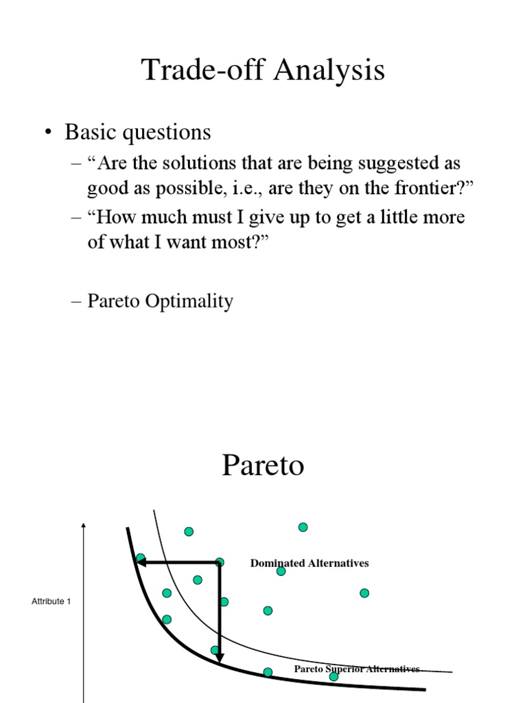 Trade Off Analysis Pdf Pareto Efficiency Economies